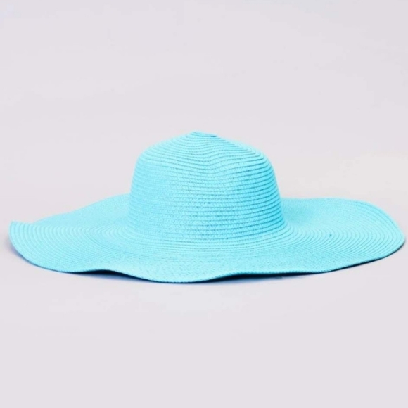 Accessories | Wide Brim Blue Sun Hat | Poshmark